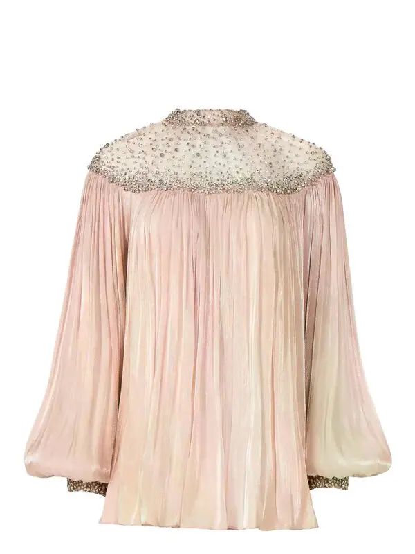 Costarellos Timea Crystal-embellished Blouse - Pink