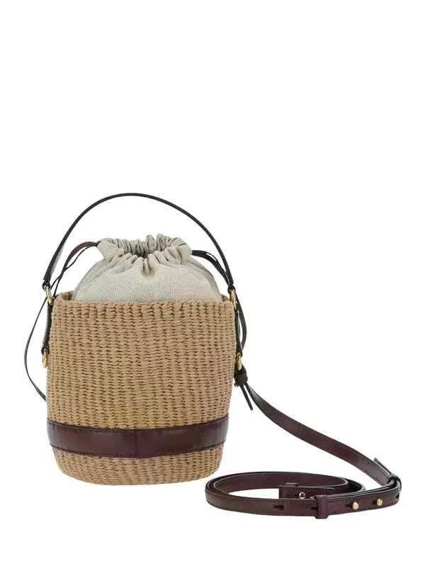 Chloé Charm-embellished Bucket Bag - Neutrals