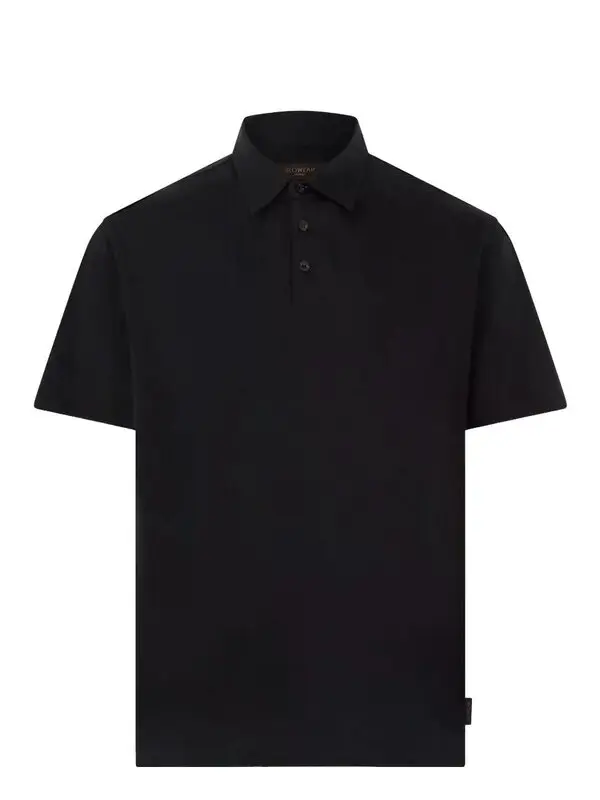 ZANONE Short-sleeve Polo Shirt - Black