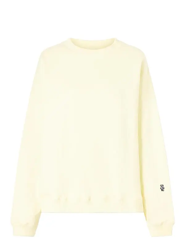 THE ELDER STATESMAN Coast Cotton-jersey Pullover - Yellow