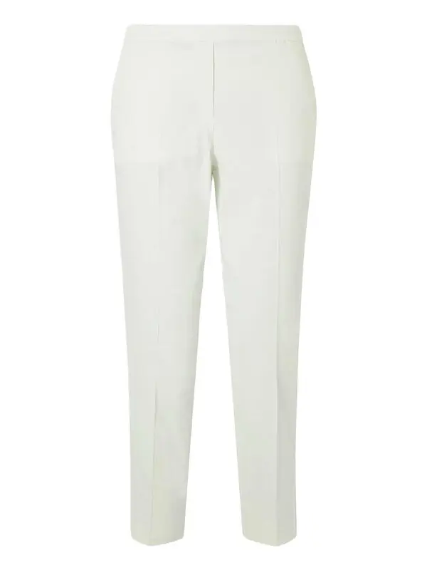 Theory Treeca Linen-blend Straight-leg Pants - Mint