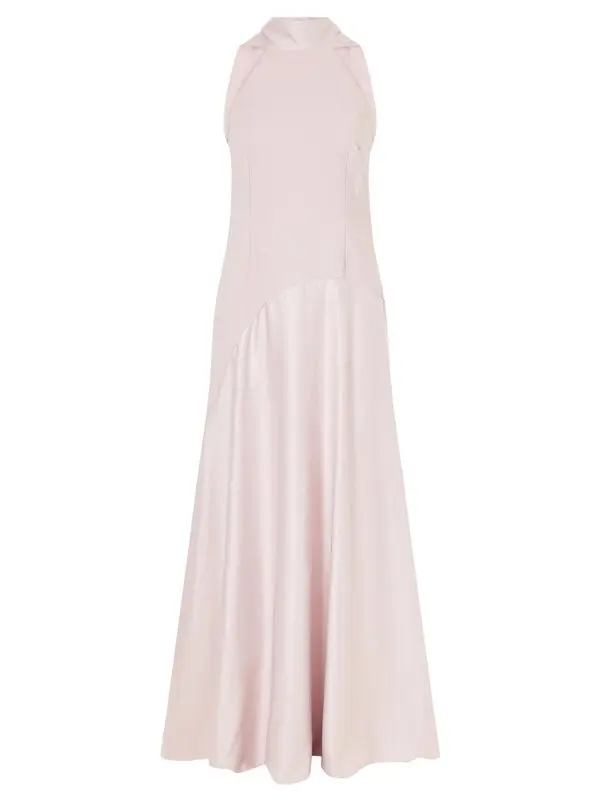 Solace London Cece Cape-effect Gown - Pink