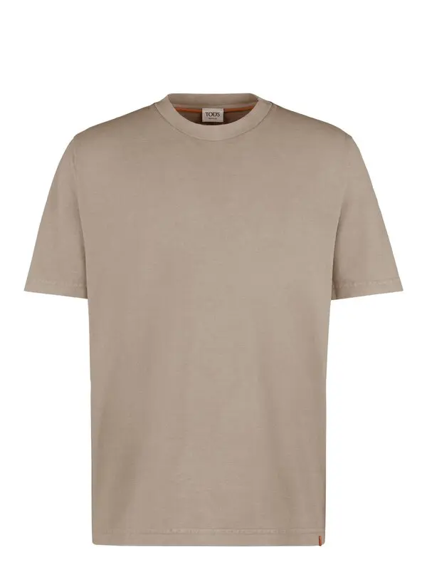 TOD'S T-shirt In Jersey - Brown