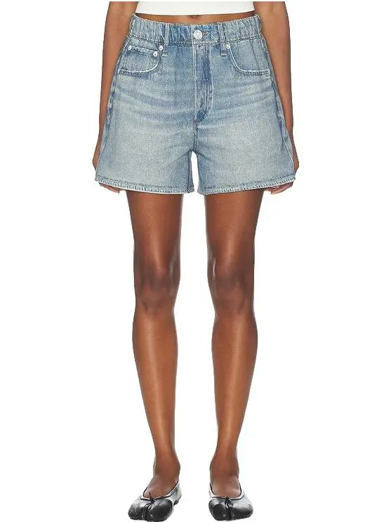 Rag & Bone Miramar Terry Walking Shorts - Blue