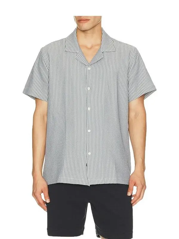 Rails Amalfi Camp Collared Shirt In . Also - Navy