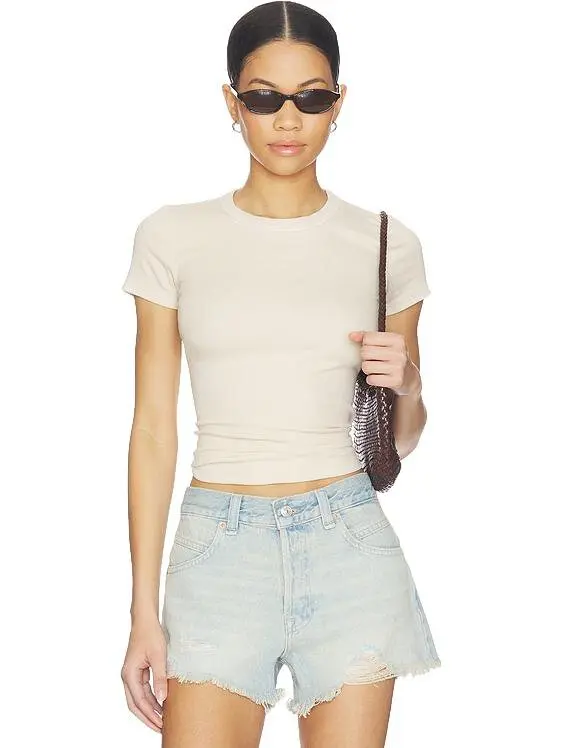 Cotton Citizen The Verona Cropped T-shirt - Tan