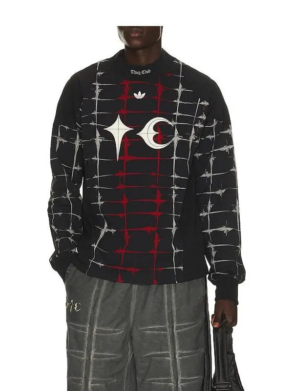 ADIDAS ORIGINALS X Thug Club Goalie Tee - Black