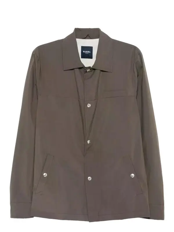 BARBA NAPOLI Tyler Buttoned Jacket - Grey