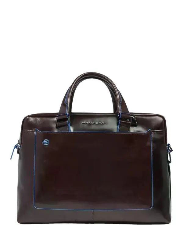 PIQUADRO Leather Laptop Bag - Brown