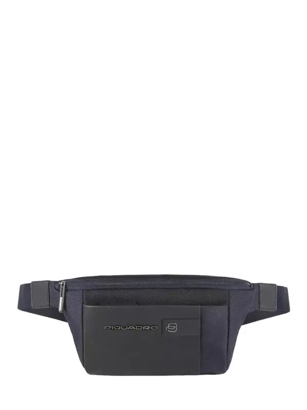 PIQUADRO Leather Belt Bag - Blue