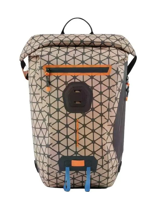 PIQUADRO Watertight Roll-top Backpack - Neutrals