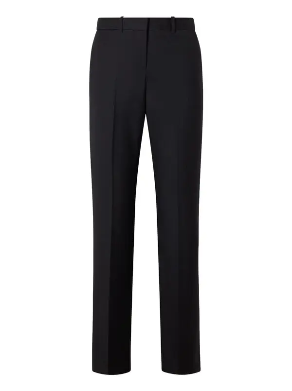 Givenchy Pinstriped Wool Tapered Trousers - Black
