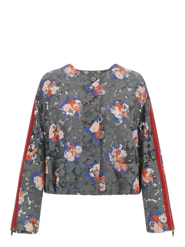 Fendi Floral Lace Jacket - Grey