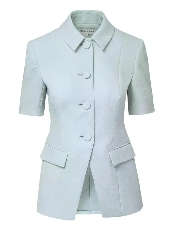 Veronica Beard Jacquard Jacket - Blue