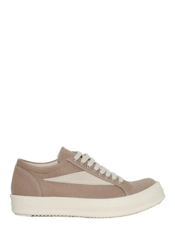 Rick Owens Temple Vintage Denim Sneakers - Tan