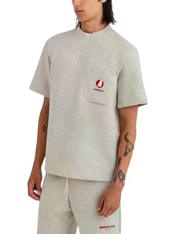 MURPHY&NYE Pocket Short-sleeve Sweatshirt - Grey