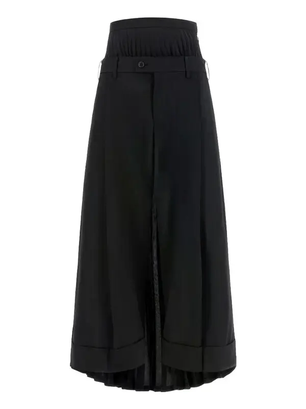Junya Watanabe Pleated Trousers - Black