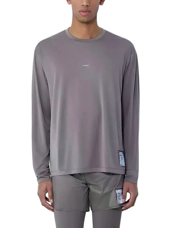 Satisfy Logo-detail Long-sleeved T-shirt - Brown