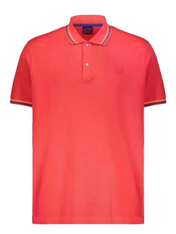 Paul & Shark Round-neck Polo Shirt - Red