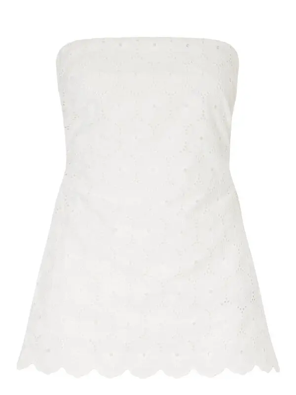 Faithfull The Brand Pamina Strapless Top - White
