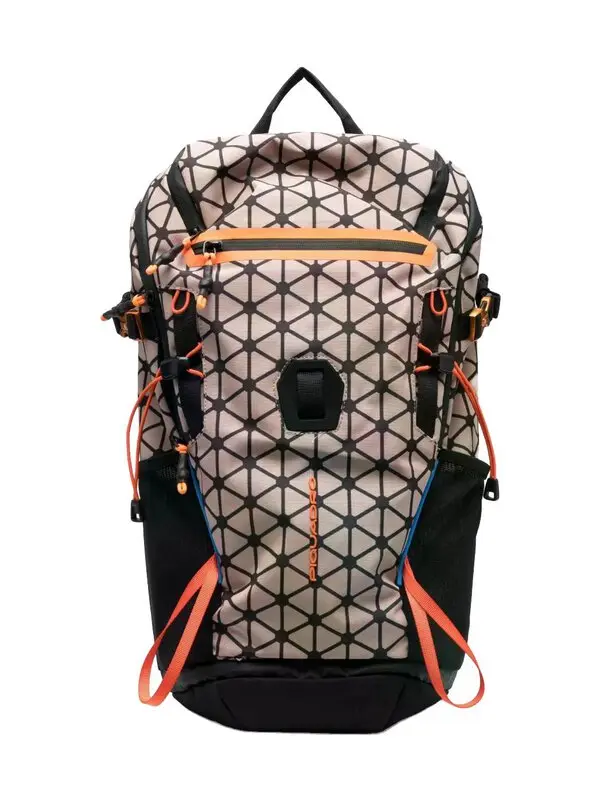 PIQUADRO Logo Detail Backpack - Neutrals