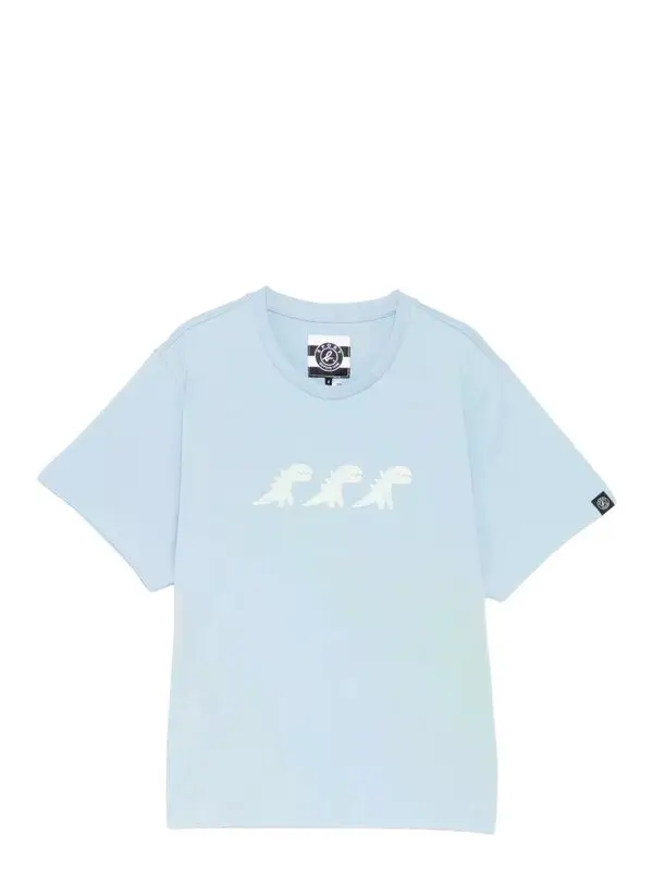 AGNES B. Dino Applique T-shirt - Blue