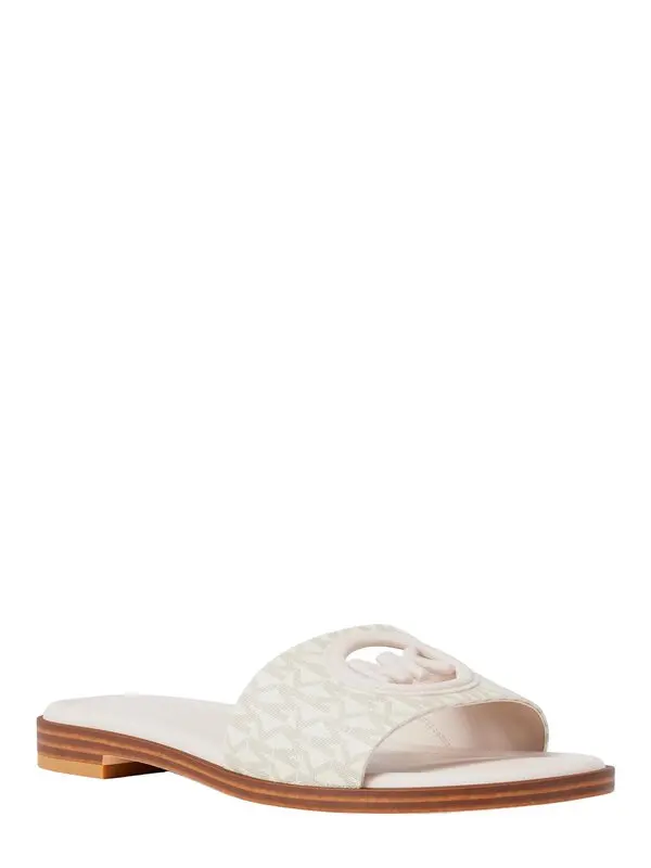 Michael Kors Carissa Logo Slide Sandal - Natural