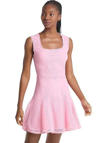 Michael Kors Lace Mini Dress - Pink