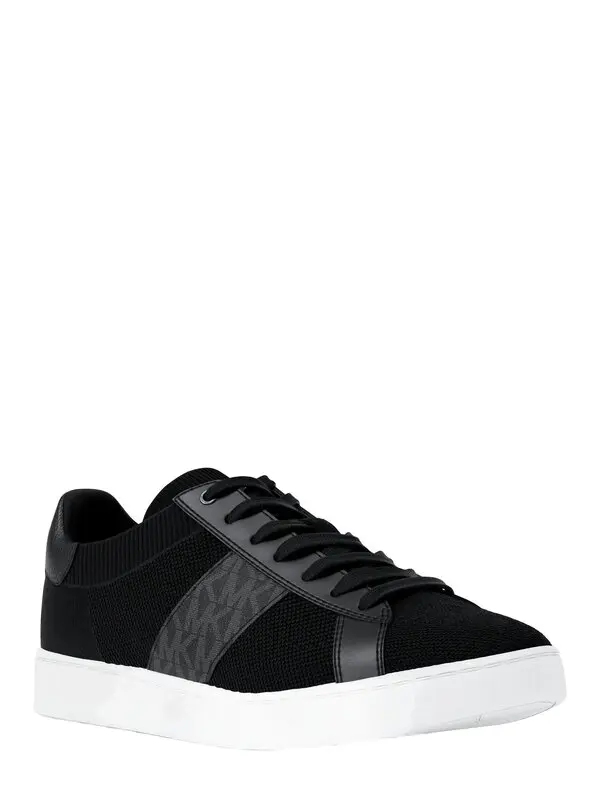 Michael Kors Jacob Mixed-media Sneakers - Black
