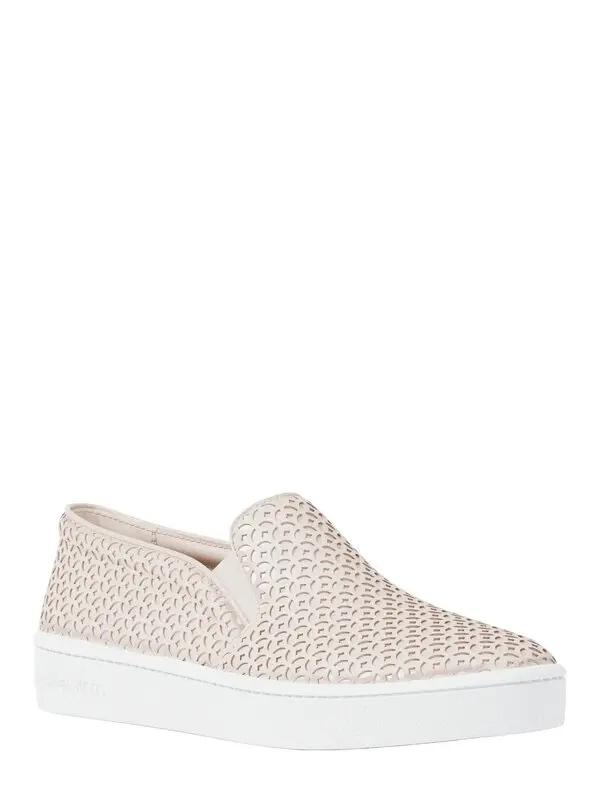 Michael Kors Keaton Perforated Slip-on Sneaker - Natural