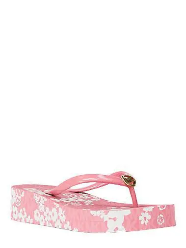 Michael Kors Bedford Printed Flip Flop - Pink