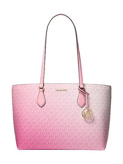 Michael Kors Large Signature Logo Tote Bag - Pink