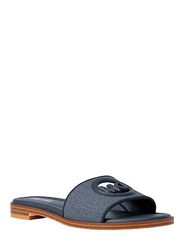 Michael Kors Carissa Denim Slide Sandal - Blue