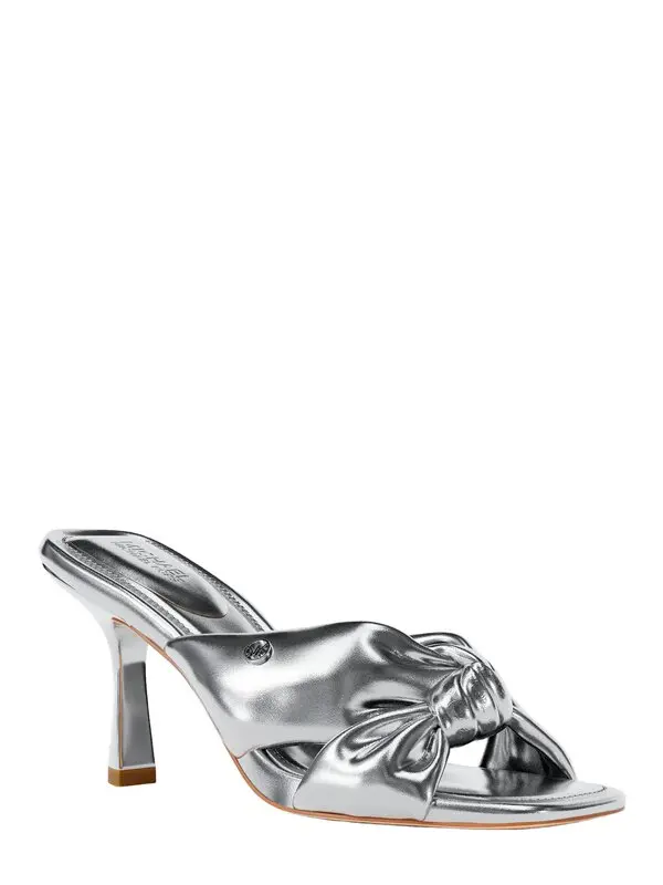 Michael Kors Elena Metallic Sandal - Silver