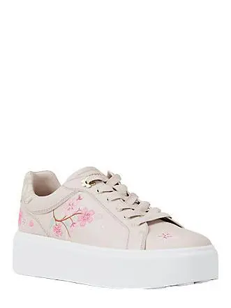 Michael Kors Romey Embellished Platform Sneaker - Natural