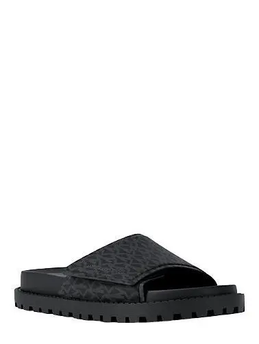 Michael Kors Luka Logo Slide Sandal - Black