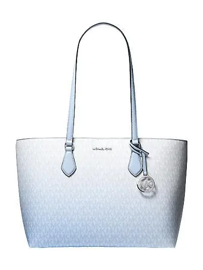 Michael Kors Sheila Large Ombré Signature Logo Tote Bag - Blue