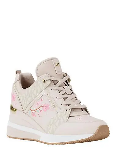 Michael Kors Georgie Signature Logo Trainer - Natural