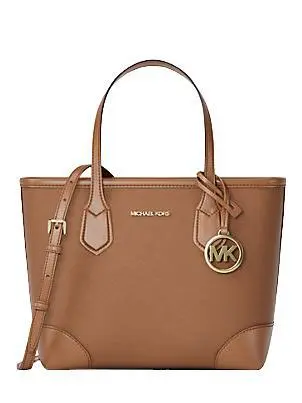 Michael Kors Leather Convertible Tote Bag - Brown