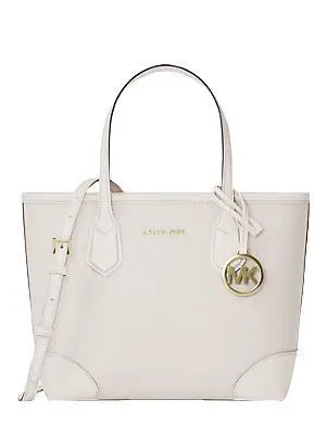 Michael Kors Leather Convertible Tote Bag - Natural
