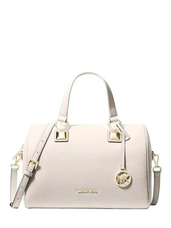 Michael Kors Pebbled Leather Duffle Bag - Natural