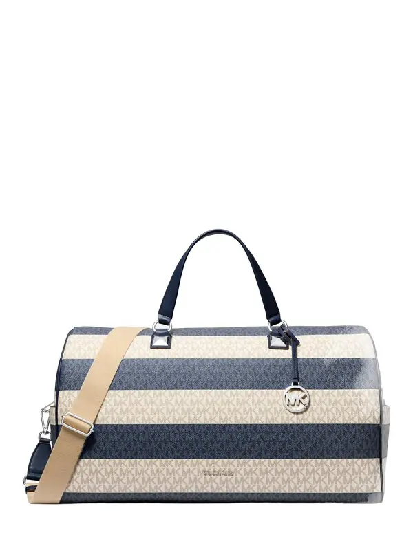 Michael Kors Grayson Extra-large Striped Weekender Bag - Blue