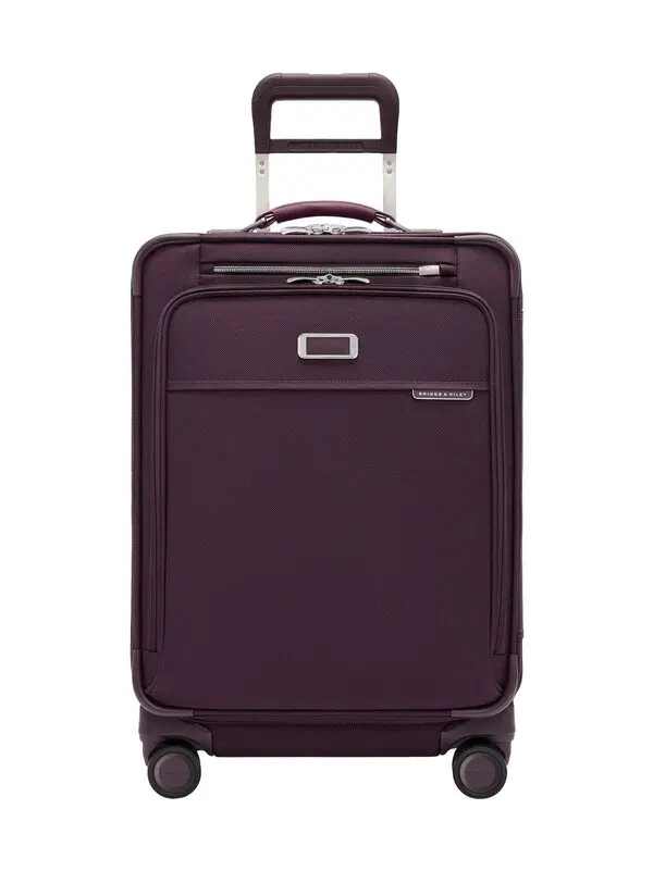 Briggs & Riley 24" Checked Expandable Spinner Suitcase - Plum