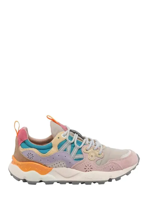 FLOWER MOUNTAIN Yamano 3 Suede Leather Sneakers - Neutrals