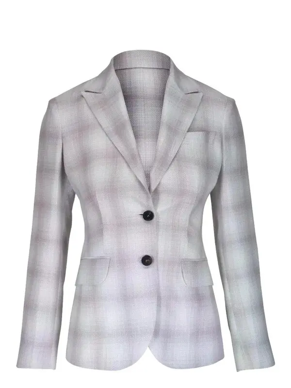 Kiton Shadow Blazer - Grey