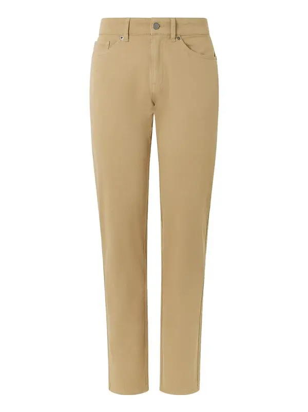 Peter Millar Crown Straight-leg Stretch Cotton-blend Trousers - Neutrals