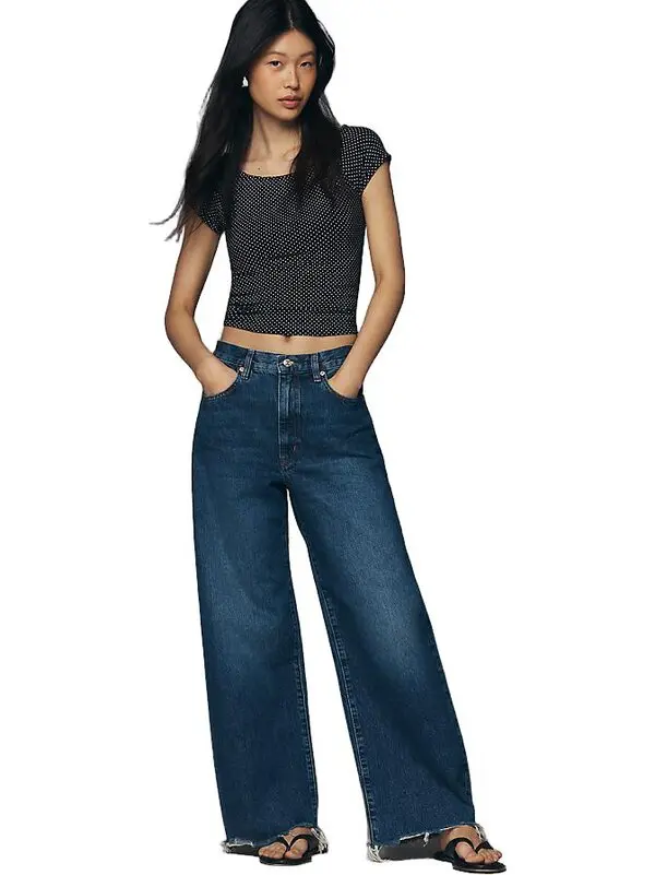 FRAME The Bow High-rise Tapered Jeans - Acumen