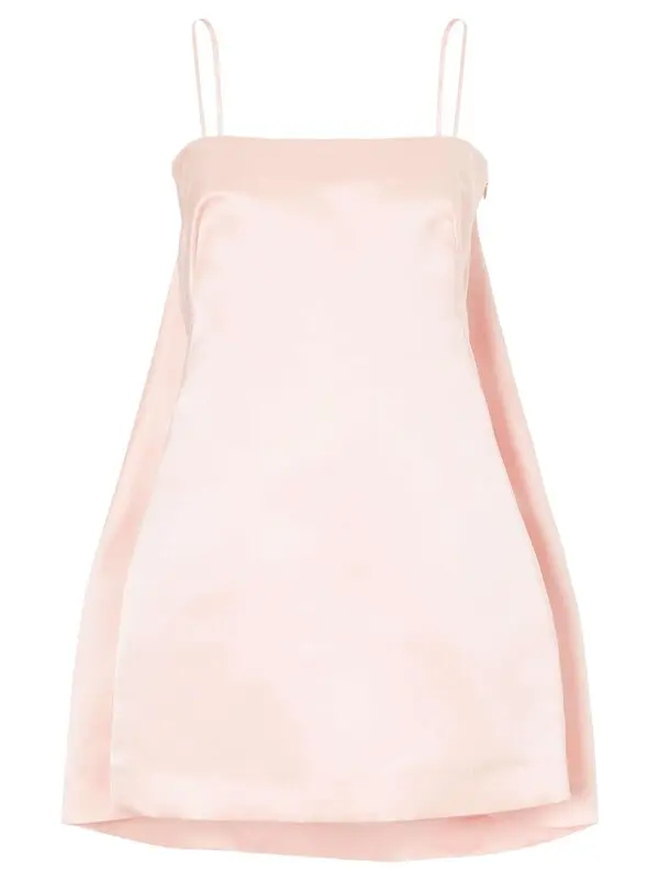 Givenchy Cape-effect Silk-satin Mini Dress - Baby Pink