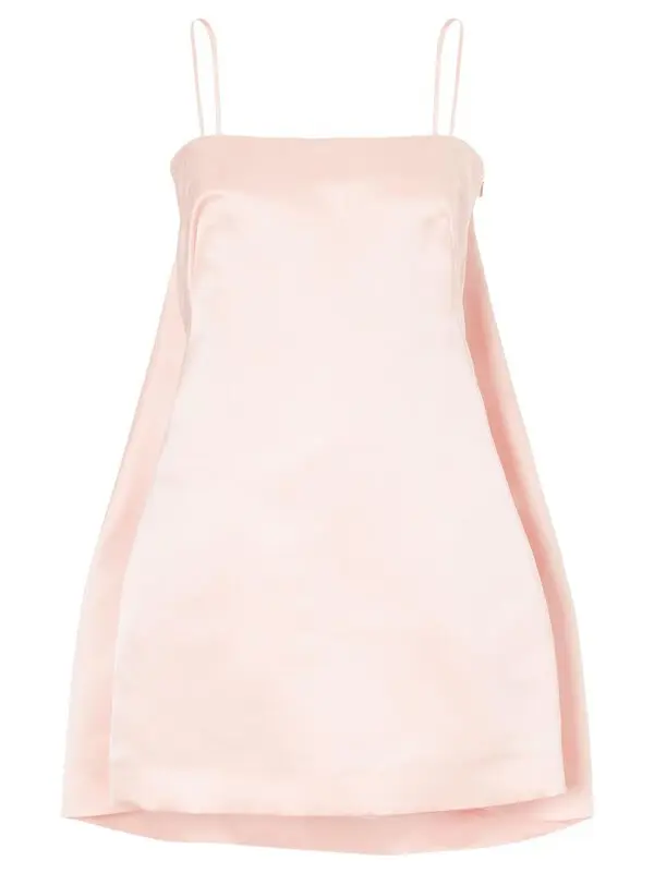 Givenchy Cape-effect Silk-satin Mini Dress - Pink