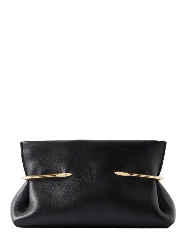 Givenchy Pinch Soft Leather Clutch - Black